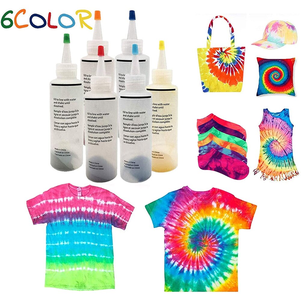 Tie Dye Kits 6/8/10 Colors Tie-Dye Kit Fabric Text... – Grandado