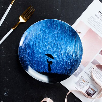 Keramisk tallerken hjem nordisk stil vestlig talle... – Grandado