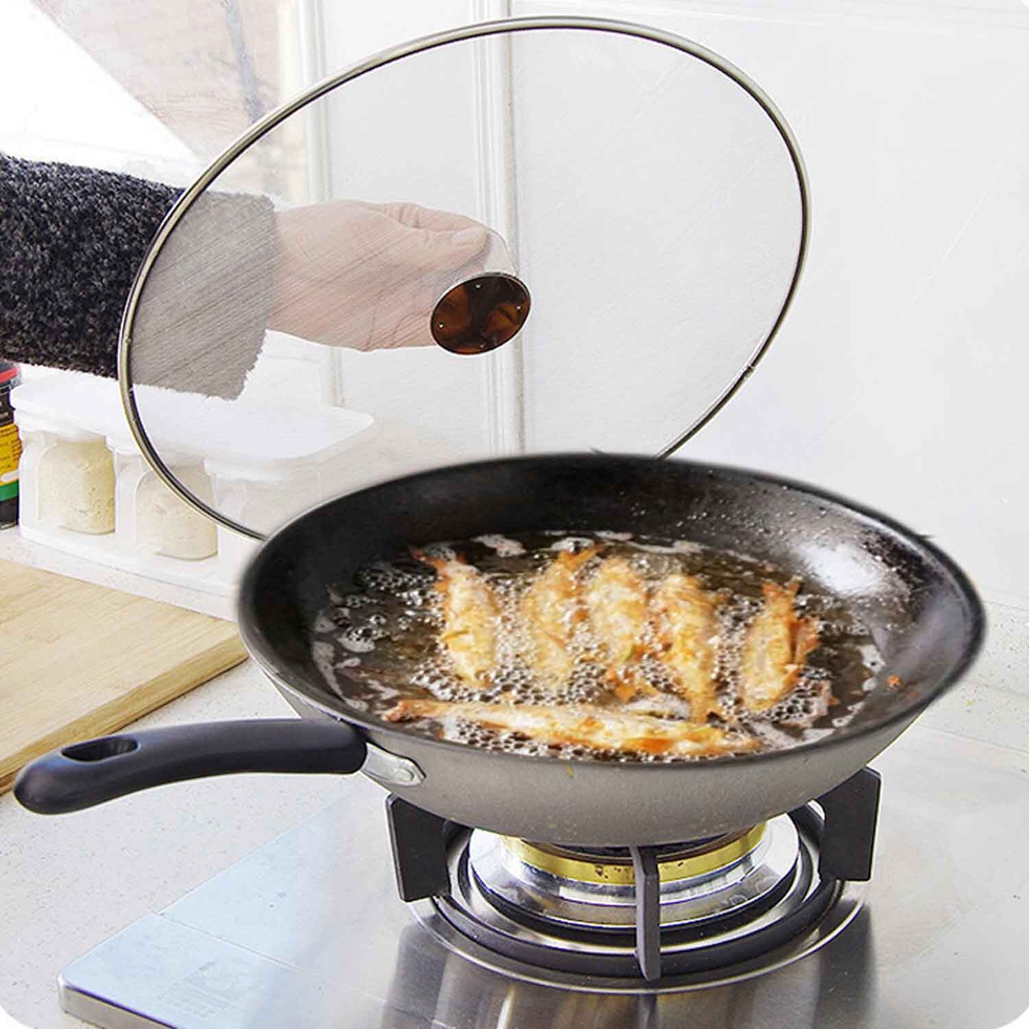 Behogar 13 inch Round Stainless Steel Splatter Scr... – Vicedeal