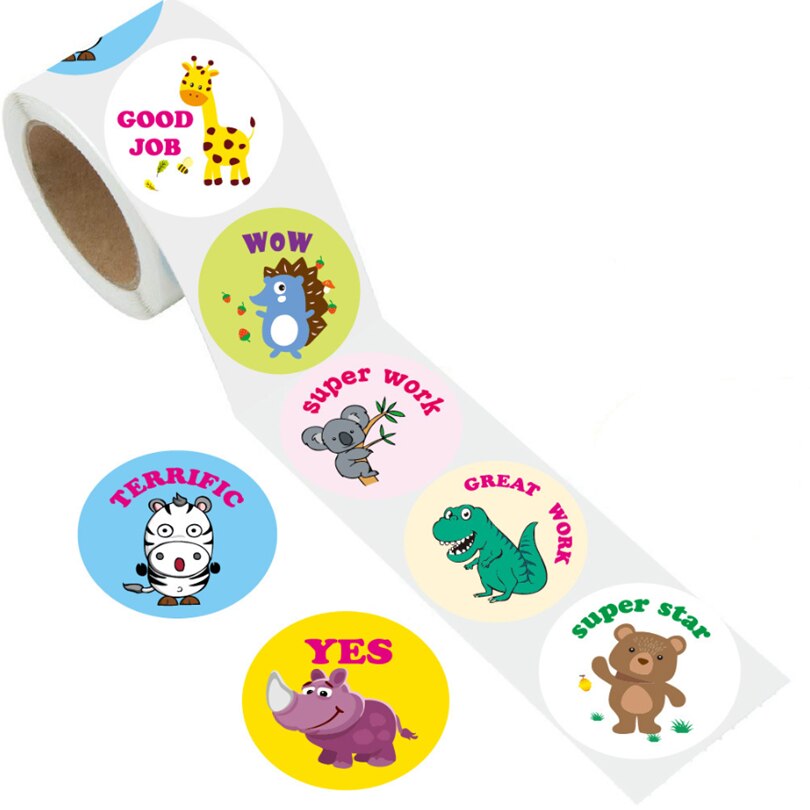 500Pcs Beloning Stickers Aanmoediging Sticker Roll... – Grandado