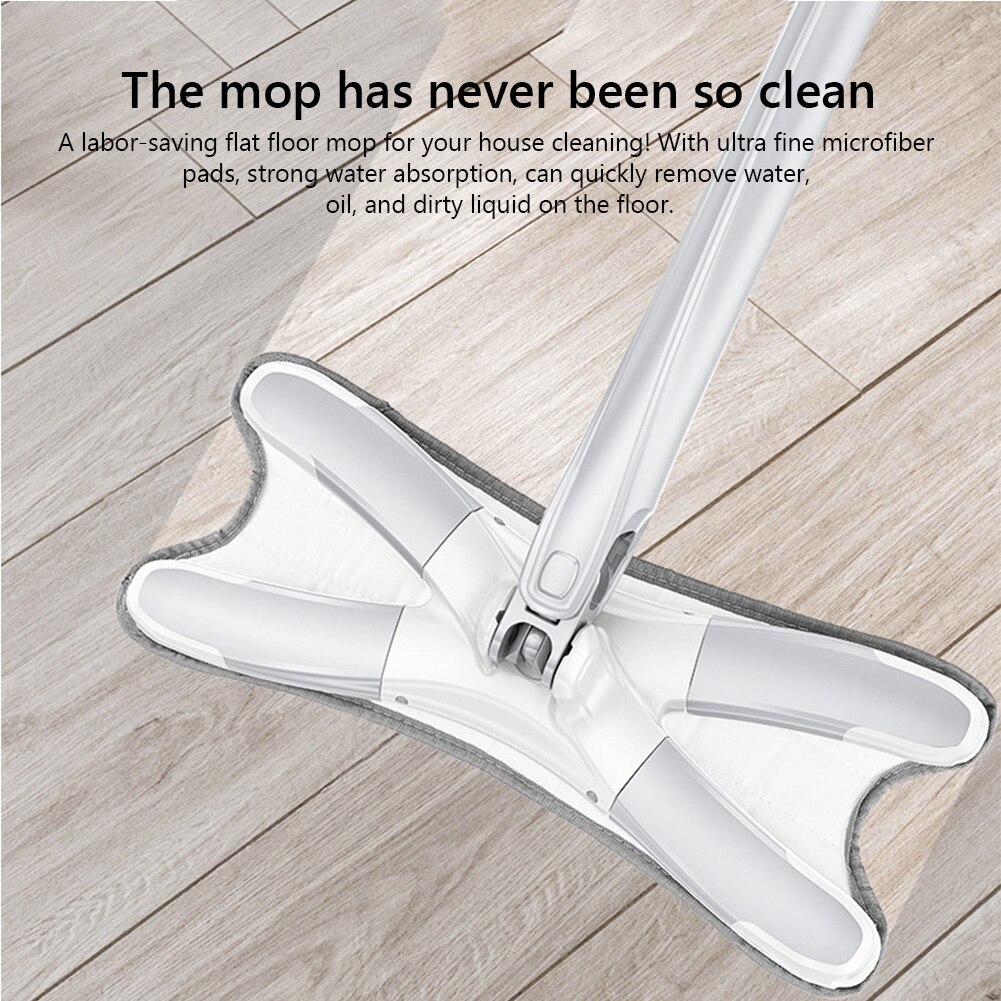 X-type Microfiber Mop Hand-free Wash Manual Extrus... – Grandado