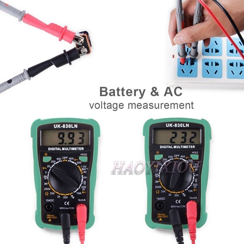 830LN Pocket Size Digital Multimeters Meter with R... – Grandado