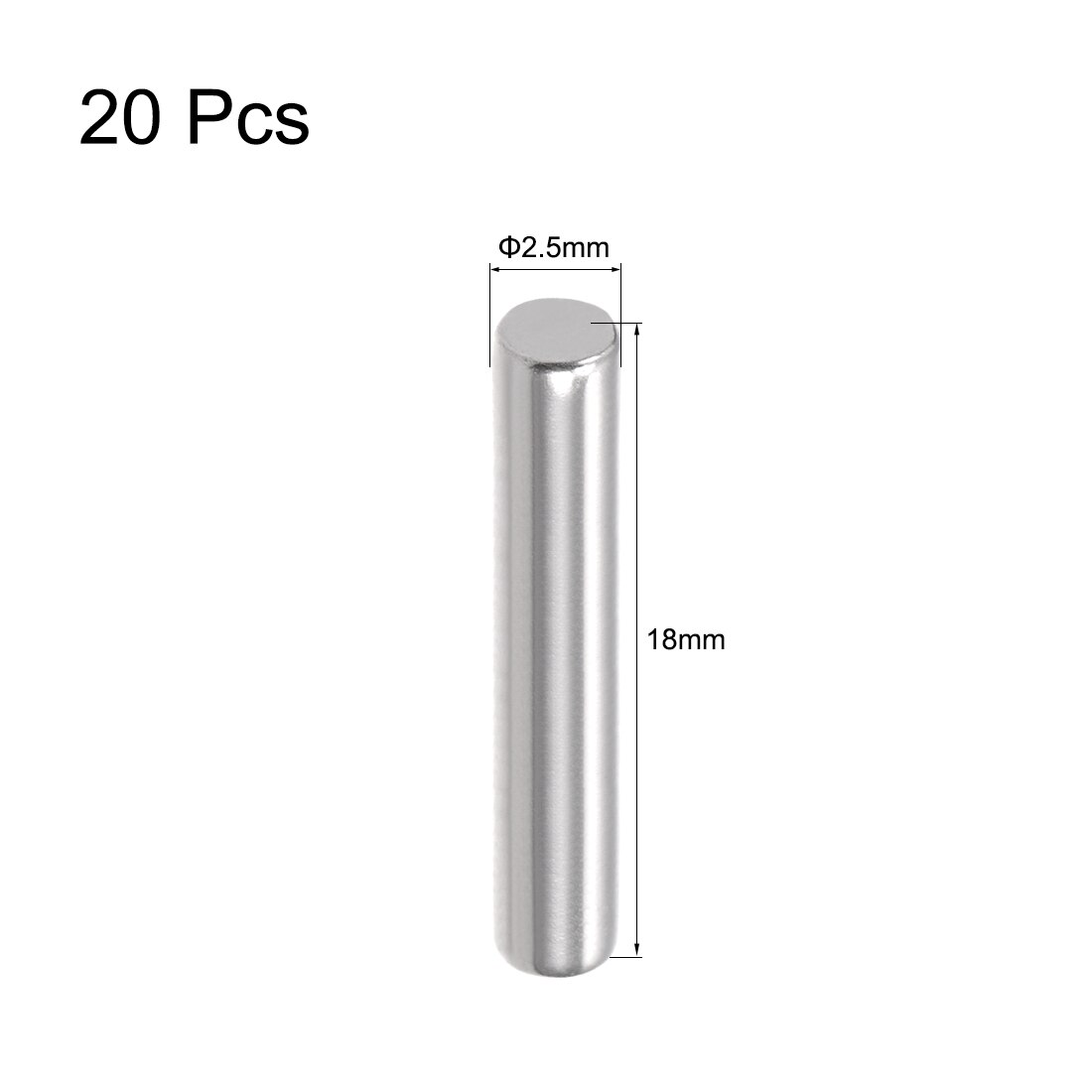 Uxcell 20 Stuks 2.5X18Mm Paspen 304 Rvs Plank Pin ... – Grandado