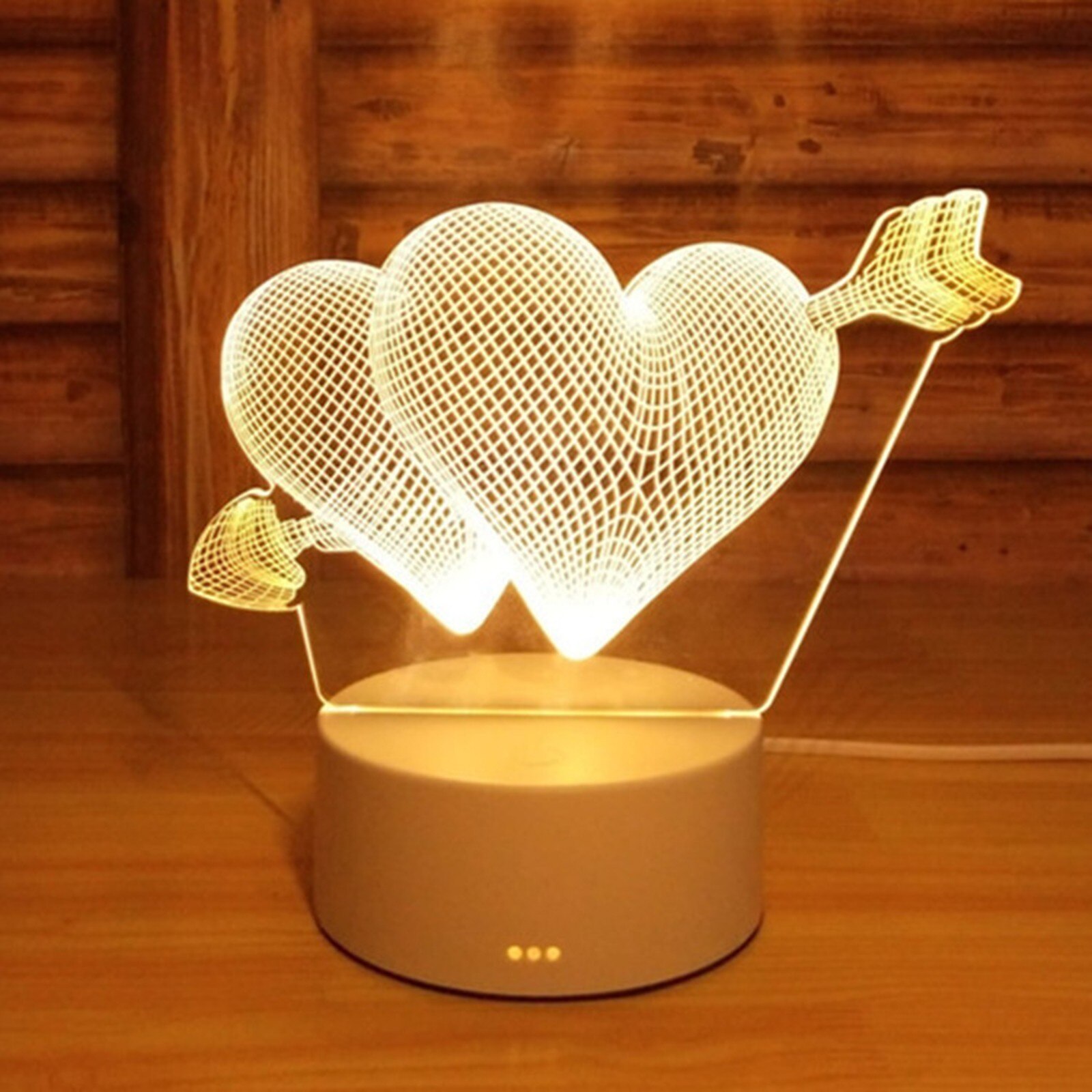 Lamp Usb Rechargeable Acrylic 3d Night Light Lamp ... – Vicedeal