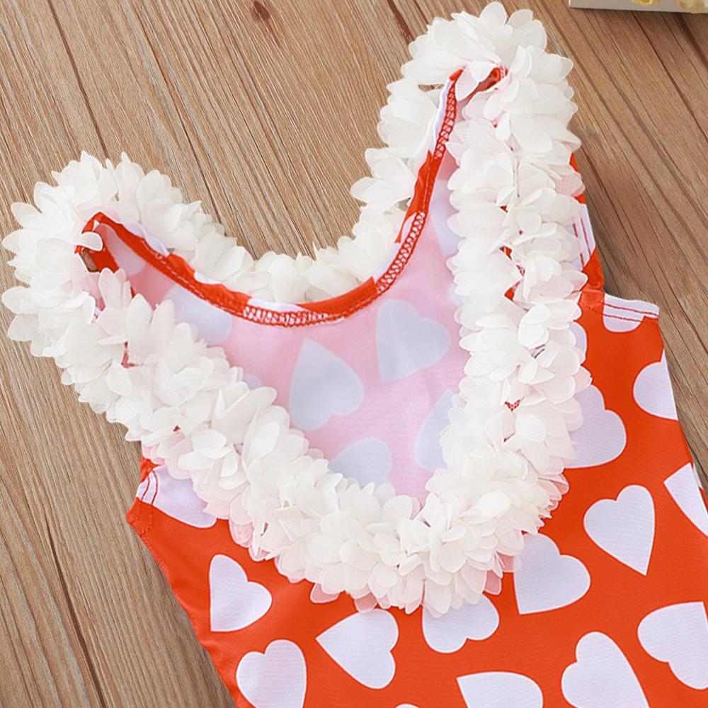 Spitze Herz-Förmigen Druck für Mädchen Sommer Bade... – Vicedeal