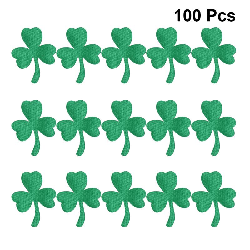 100/200pcs Green Clover Sewing Patches Self Adhesi... – Grandado