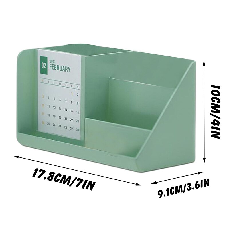 Plastic Desk Organizer Calendar Pen Holder Desk Ca... – Grandado