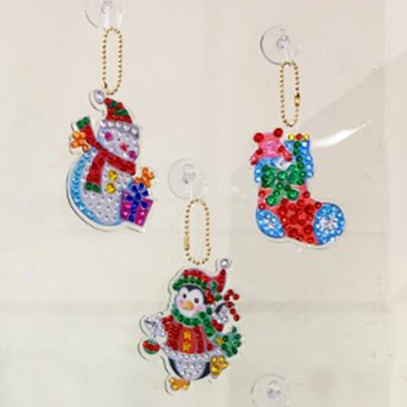 8Pcs DIY Christmas Diamond Painting Keychain Penda... – Vicedeal