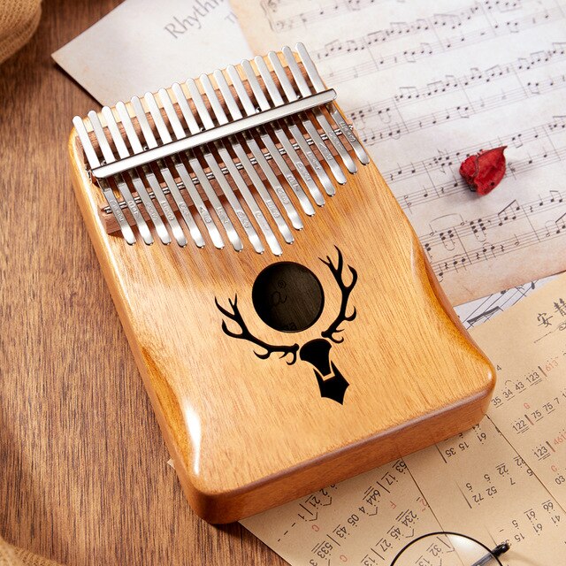 kalimba 17 key Kalimba Thumb Piano Mahogany Wooden... – Vicedeal