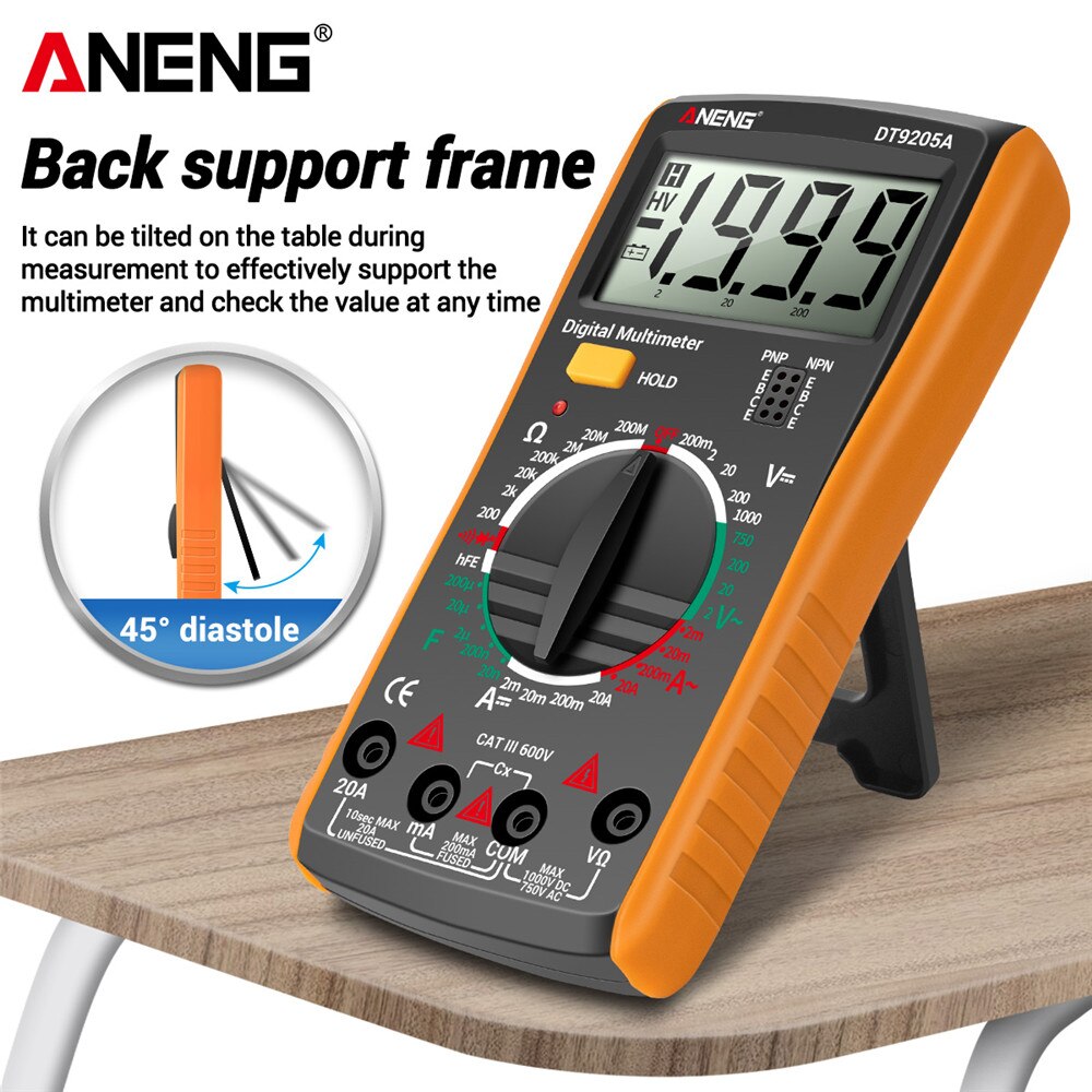 ANENG DT9205A Newly HD Digital True RMS Multimeter... – Vicedeal