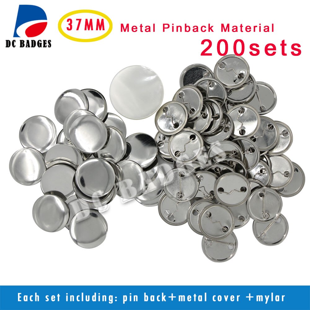 Pro 1.5" 37mm 200sets Metal Pinback Badge Button M... – Vicedeal