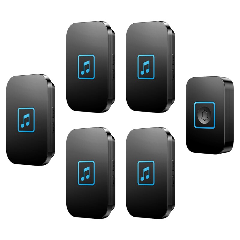 Welcome Wireless Doorbell Waterproof 1 Button 5 Re... – Grandado