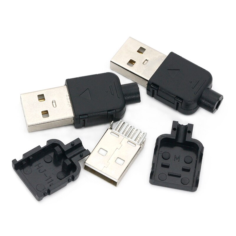 10 sett gjør-det-selv-usb 2.0- kontaktplugg a type... – Grandado