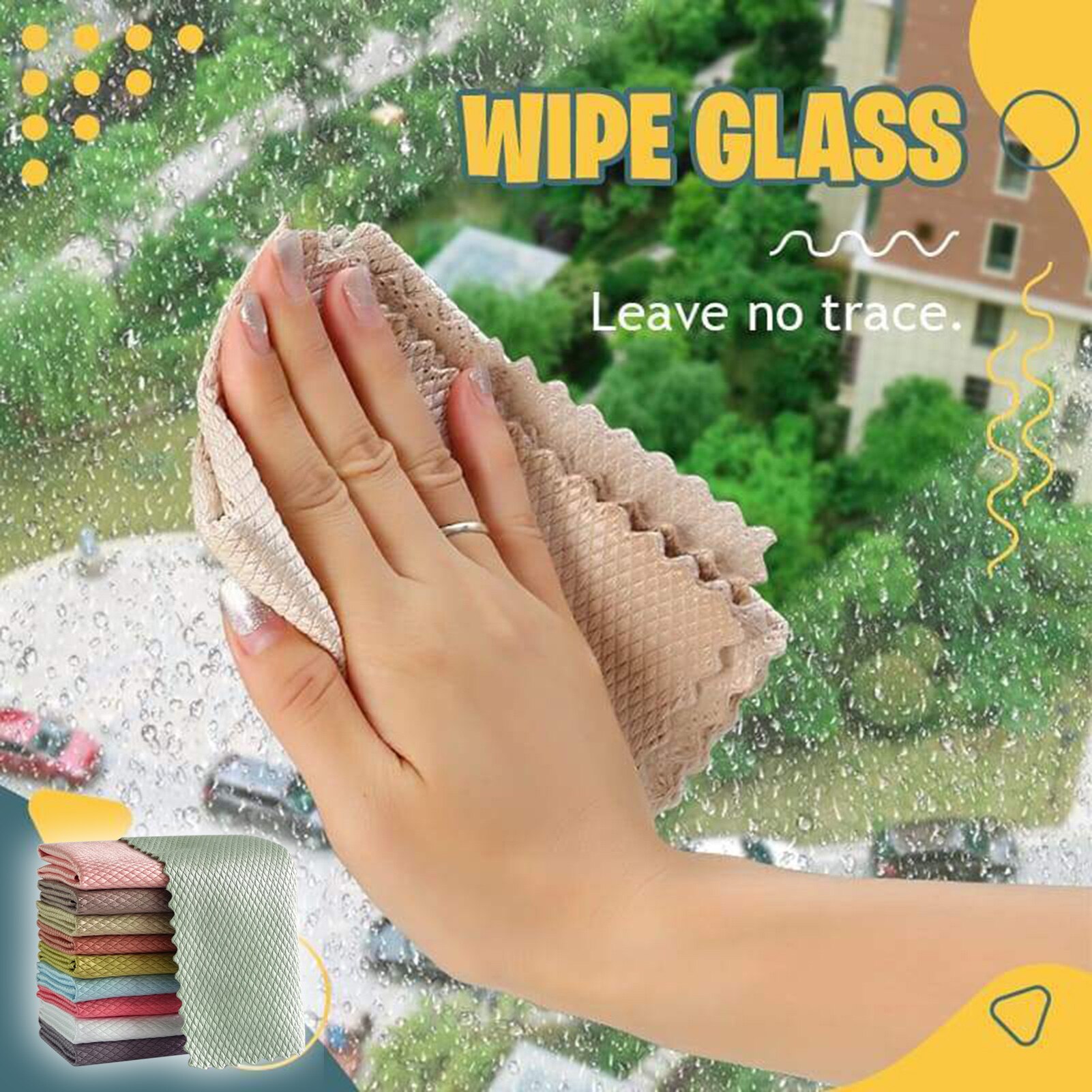 5/10pcs Wave Pattern Fish Scale Cloth Rag 30x40cm ... – Vicedeal