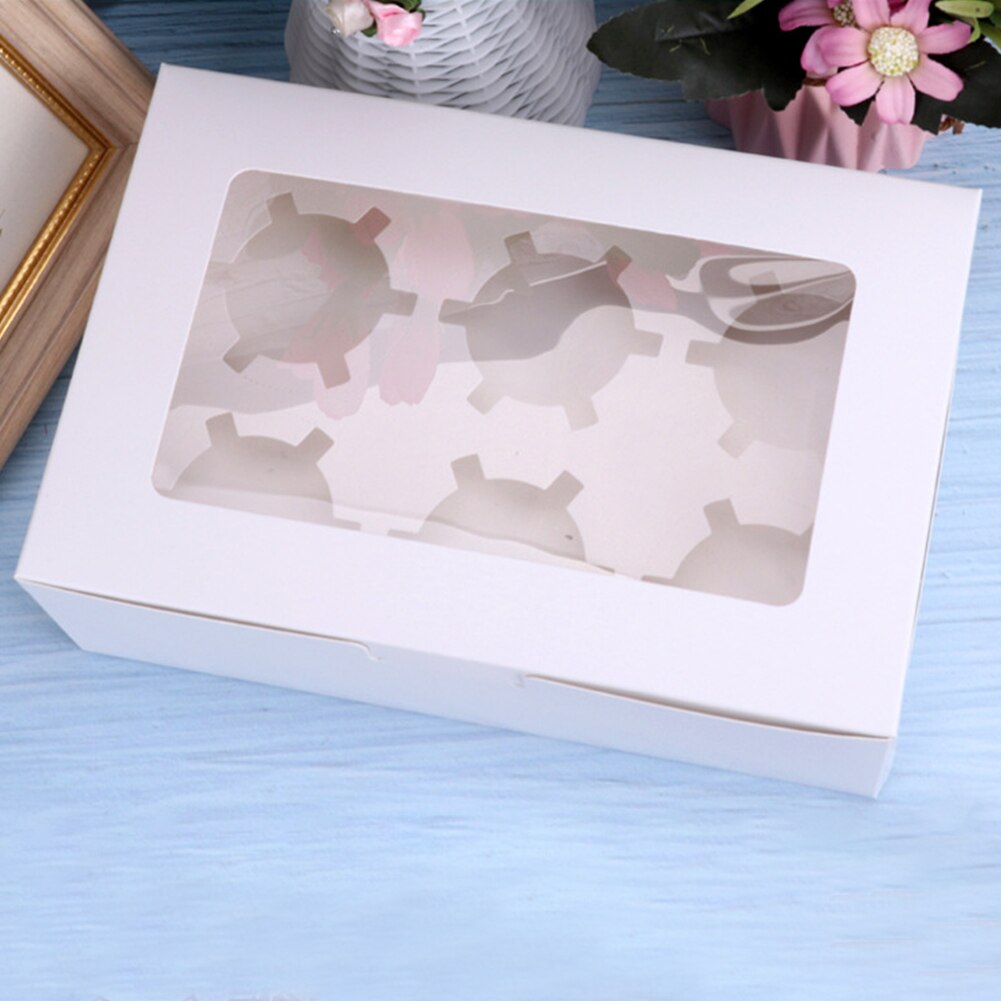 10pcs Bakery Container Clear Window Case Cupcake B... – Grandado