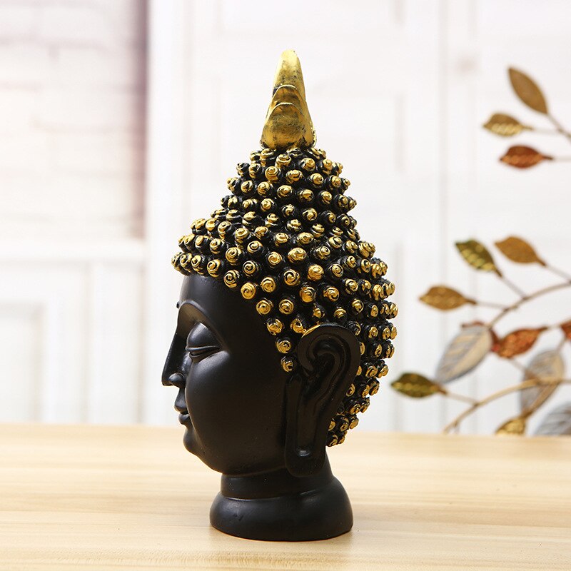 Resin Buddha Head Crafts Buddhist Figure Head Stat... – Vicedeal