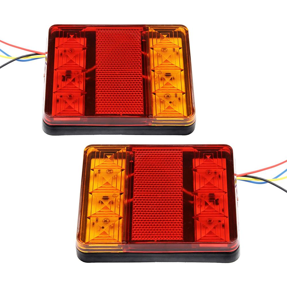 2Pcs Universal 8 LED Trailer Rear Light Board Tail... – Grandado