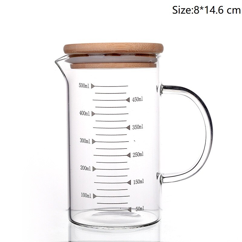 Food Grade Glass Measuring Cup Transparent with Co... – Grandado