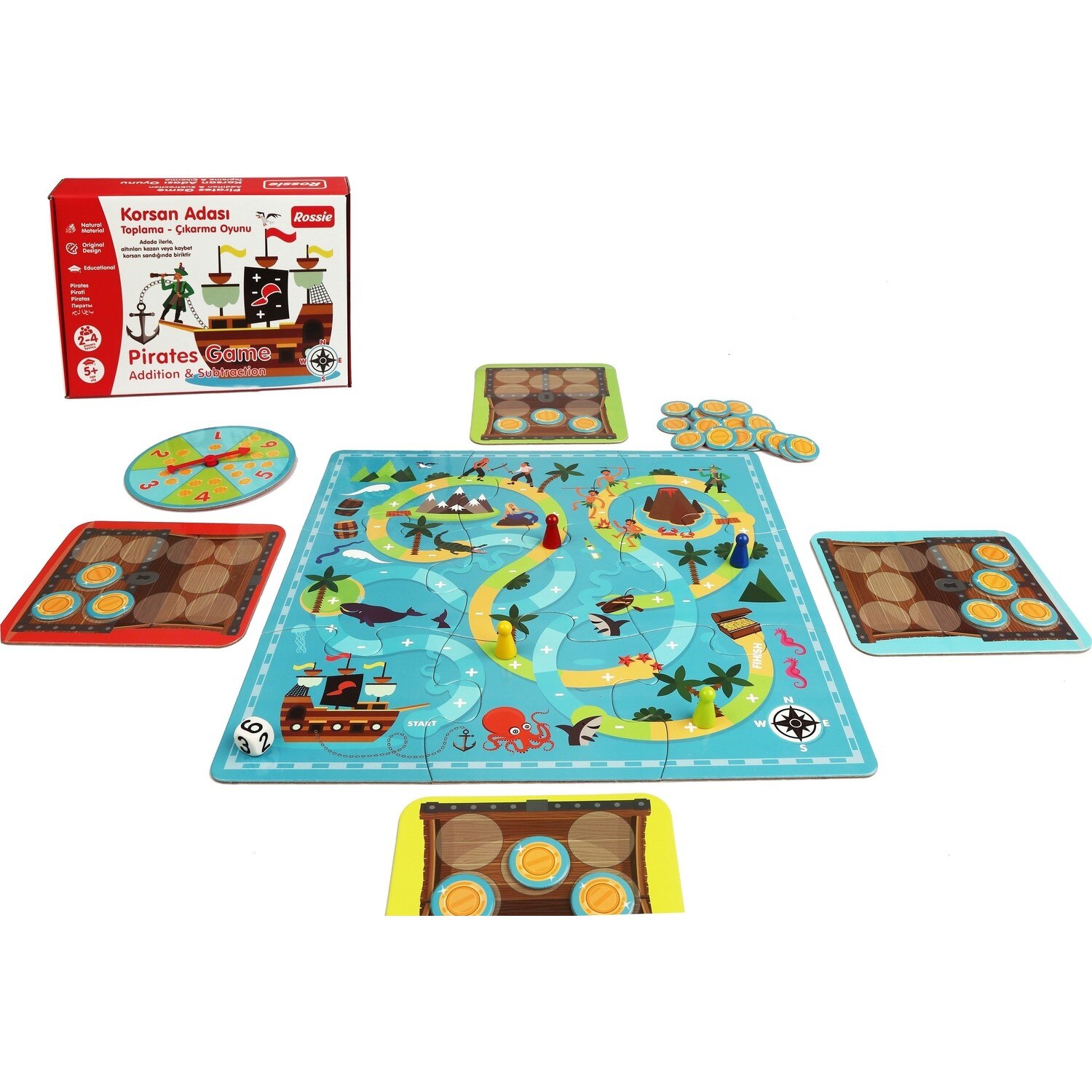 Rossie Pirate Island Addition Subtraction Game – Grandado