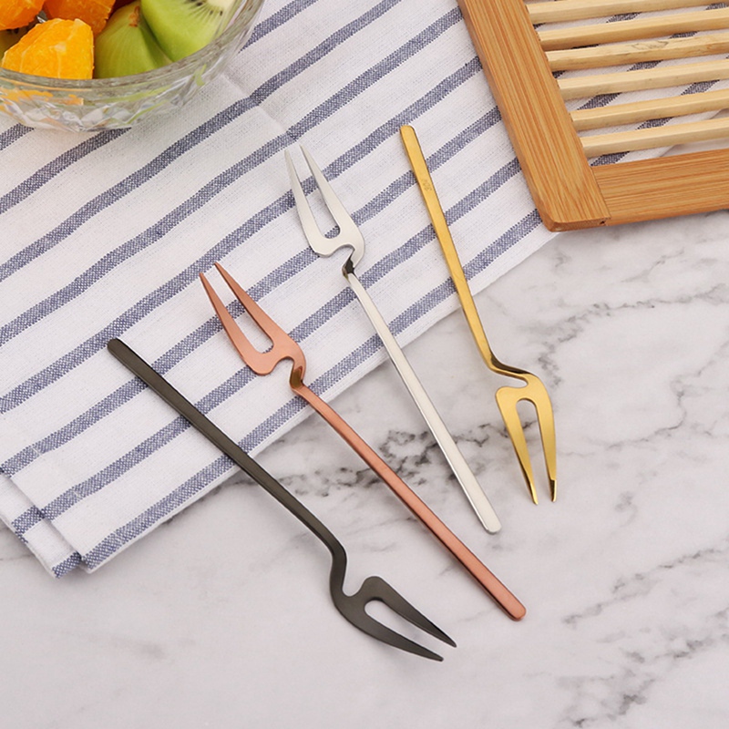 Tea Dessert Fork Spoon Set Stainless Steel Hanging... – Grandado