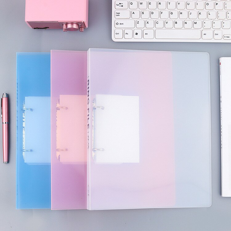 A4 PP Clip File Folder Matte Loose Leaf Binder Not... – Grandado