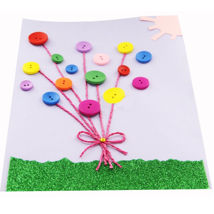 30Pcs/Set Mixed Color Threading Stitch Buttons Han... – Grandado