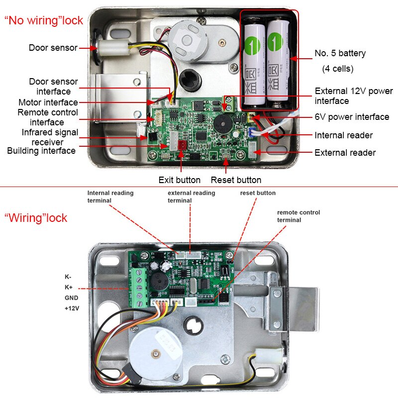 Home Smart Electric Gate Lock 12V with Double Cyli... – Grandado