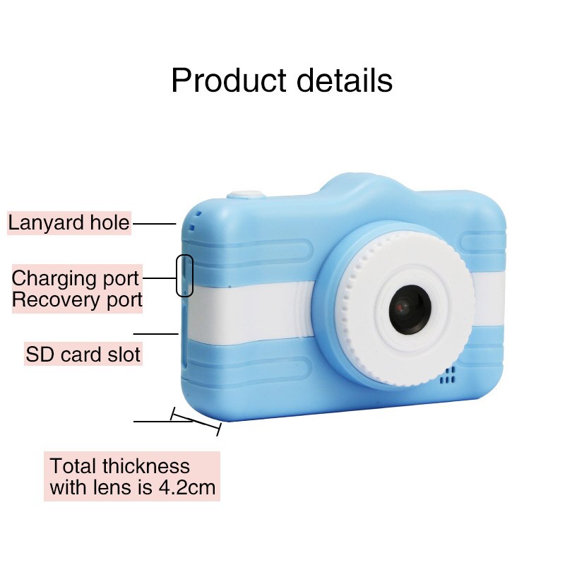 Kids Camera Mini HD Digital Zoom 3.5 Inch Large Sc... – Grandado