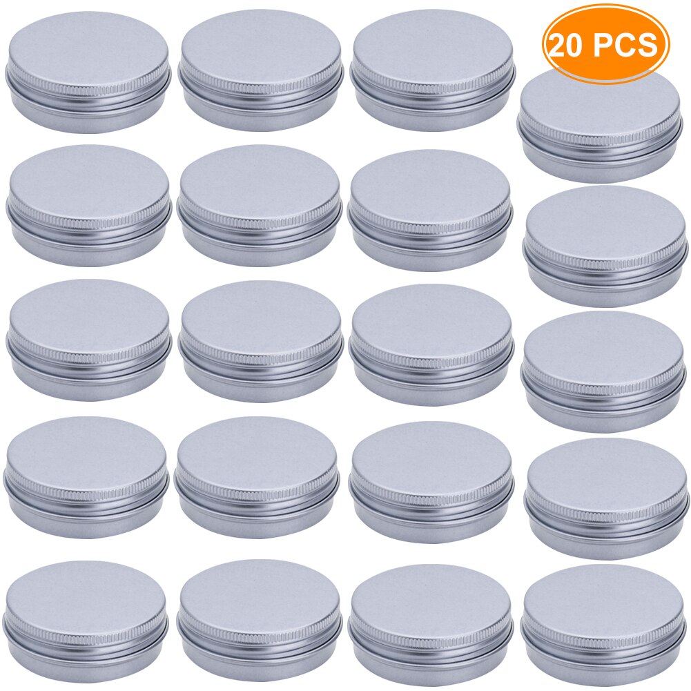 10/20pcs Aluminium Round Tin Jar Silver Gold Sampl... – Vicedeal