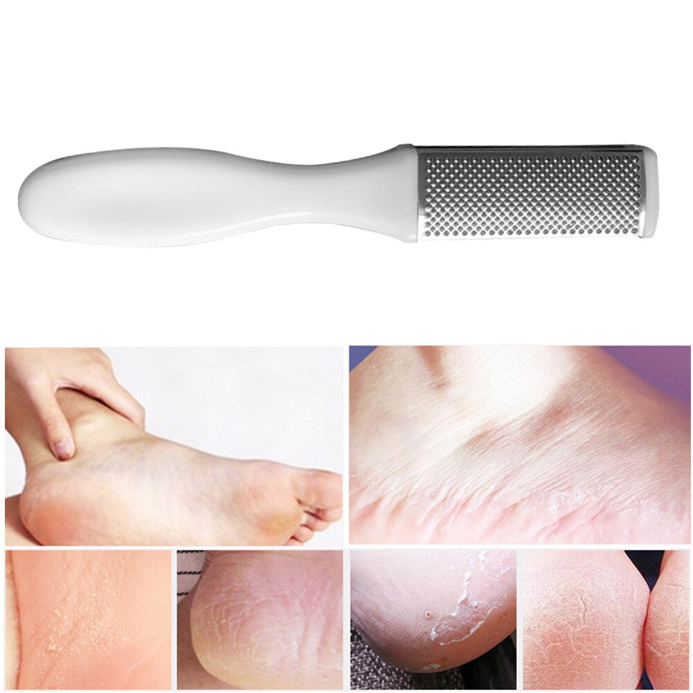 Stainless Steel Long Handle Rough Exfoliate Dual Side Dead Skin Remover ...