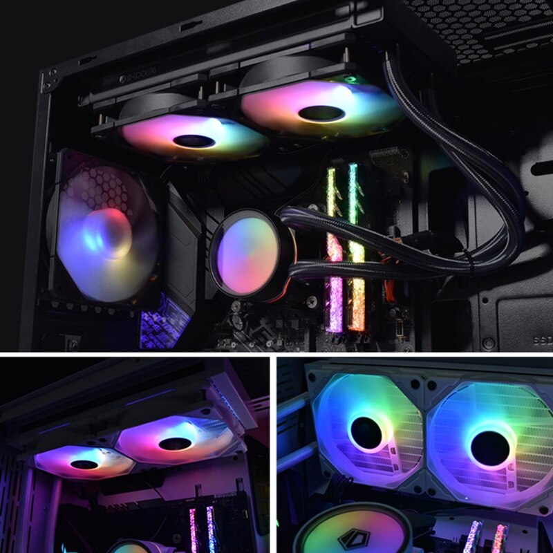 120mm ARGB CPU Cooling Fan High Airflow Silent PWM... – Grandado