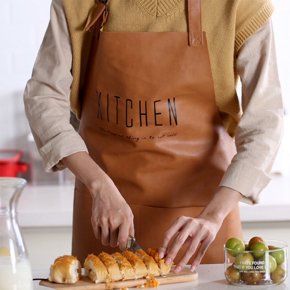 Keuken Leren Schort Huishouden Keuken Koken Waterd... – Grandado
