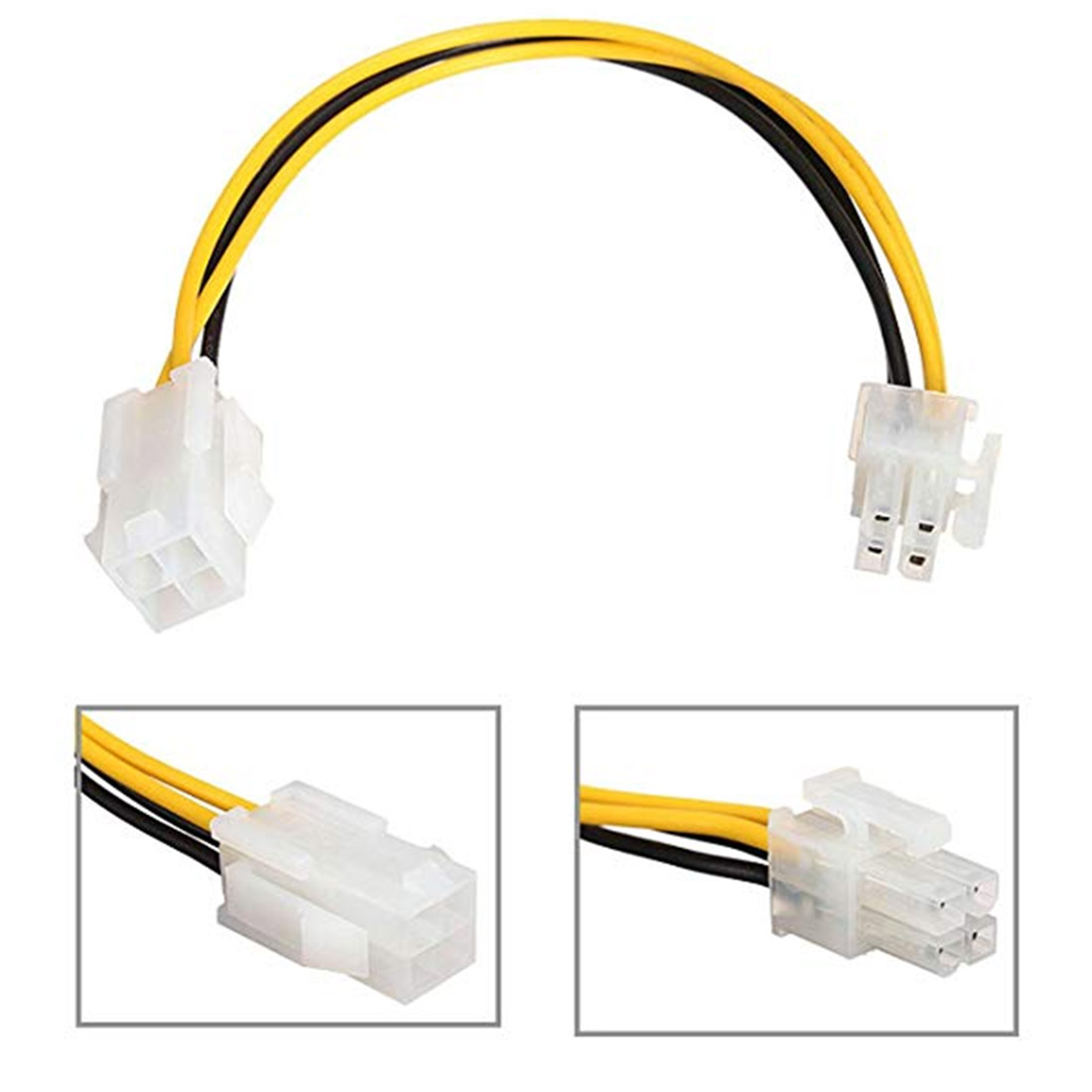 1 Pcs 4 Pin Male Naar 8 Pin Vrouwelijke Cpu Power ... – Vicedeal