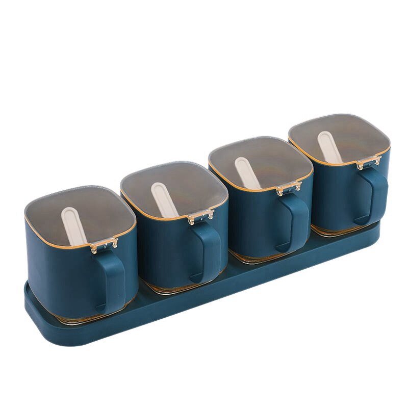 4 in 1 Spices Box Pepper Spice Shaker Kitchen Orga... – Grandado