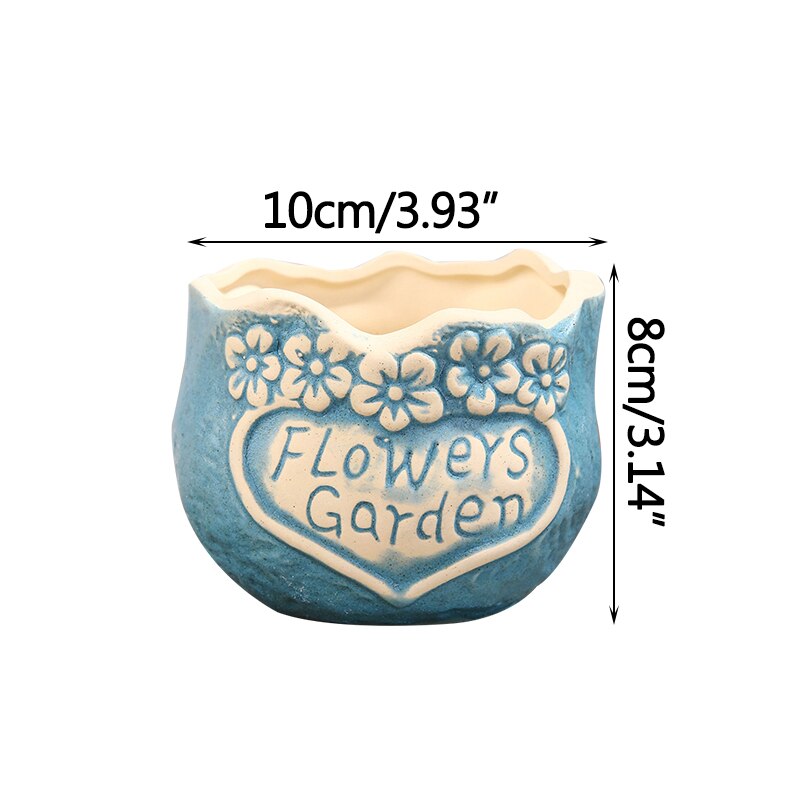 Koreaanse Ronde Hartvormige Keramische Succulent B... – Vicedeal