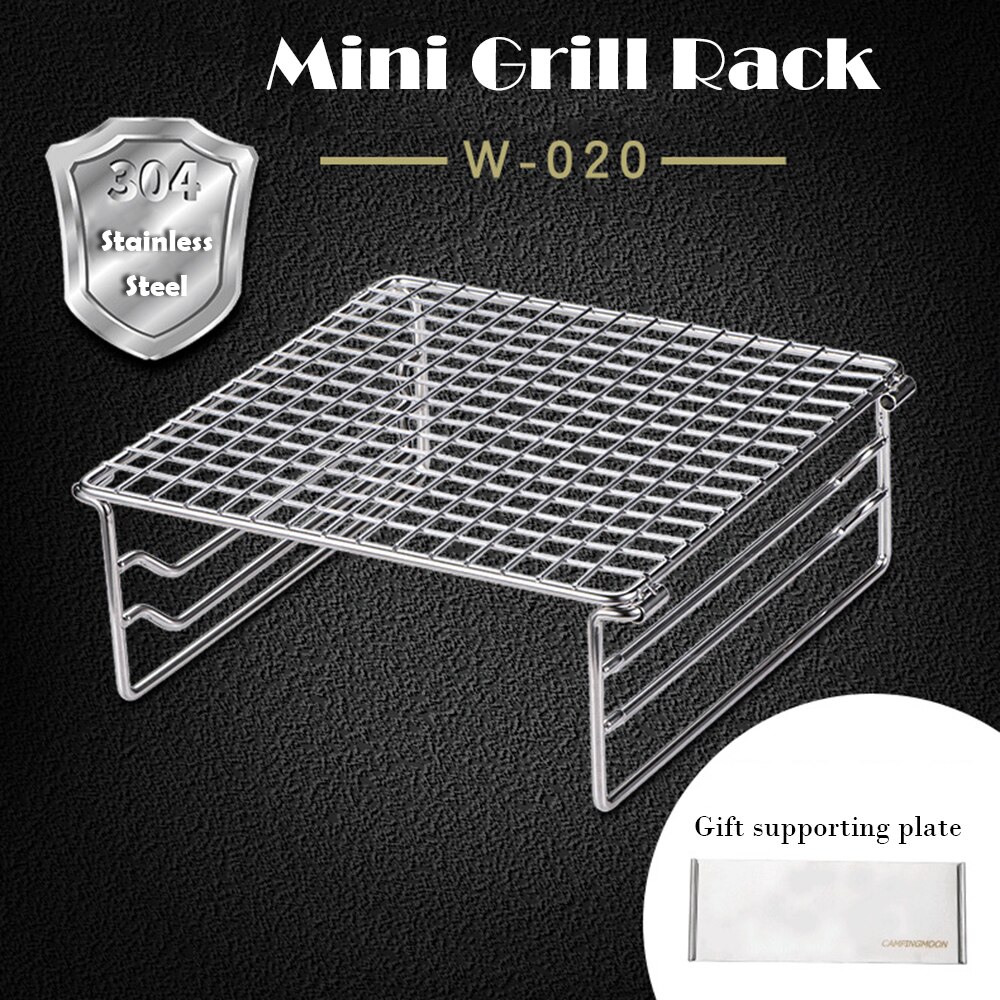 Mini Folding Grill Rack with Adjustable Gear Campi... – Grandado