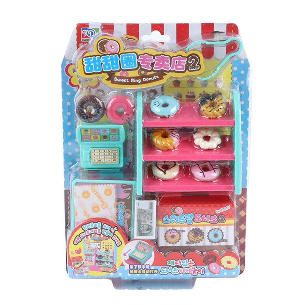 DIY Donut Toy Kitchen Foods Pretend Play Shop Cash... – Grandado