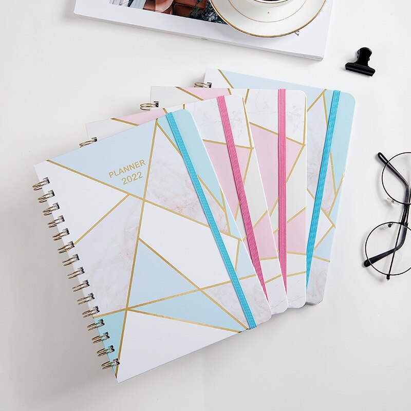 2022 Planner Agenda Notebook Colorful Triangle Geo... – Vicedeal