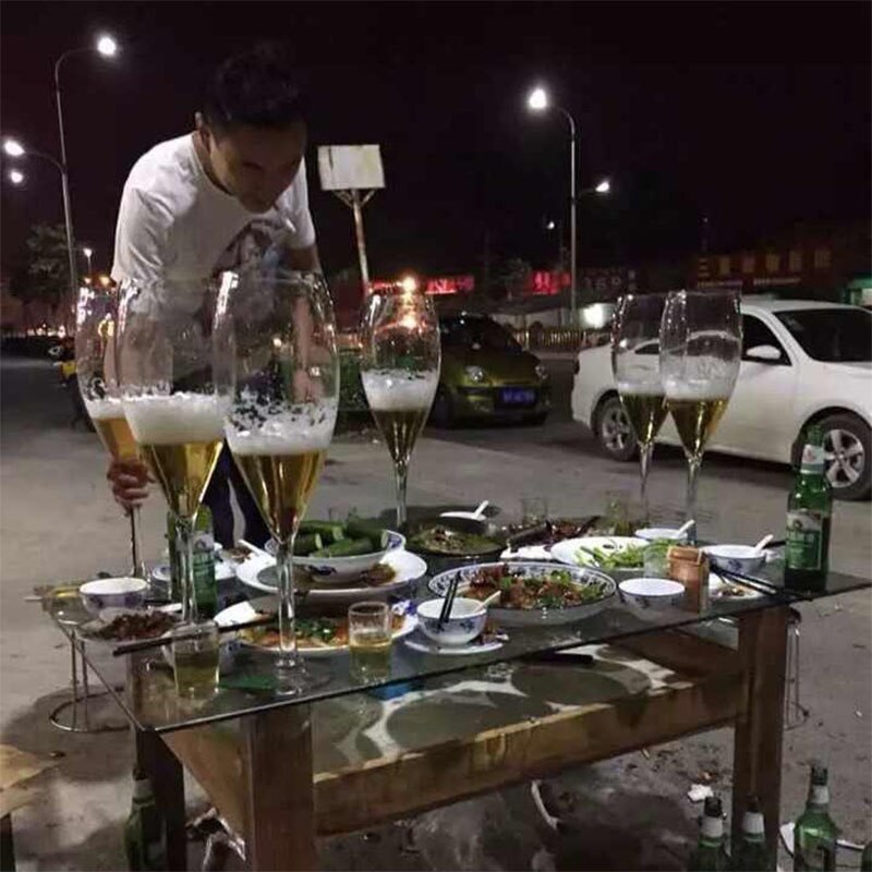 Super Large Champagne Glass Hanap Red Wine Goblet ... – Grandado