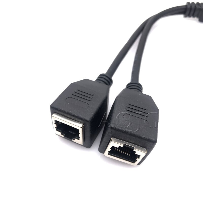 1 Male to 2 Female 2 Ways RJ45 Ports Ethernet Netw... – Grandado