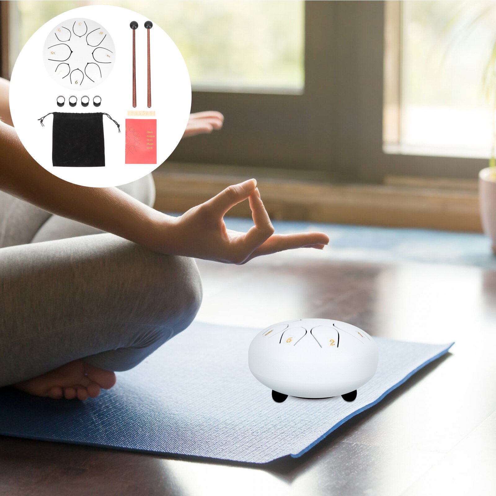 1 Set Percussion Instrument Steel Tongue Drum Musi... – Vicedeal