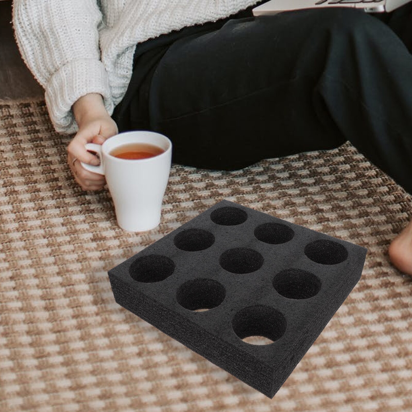 2Pcs Tray Beverage Cup Tray Drink Carrier Tray Tak... – Grandado