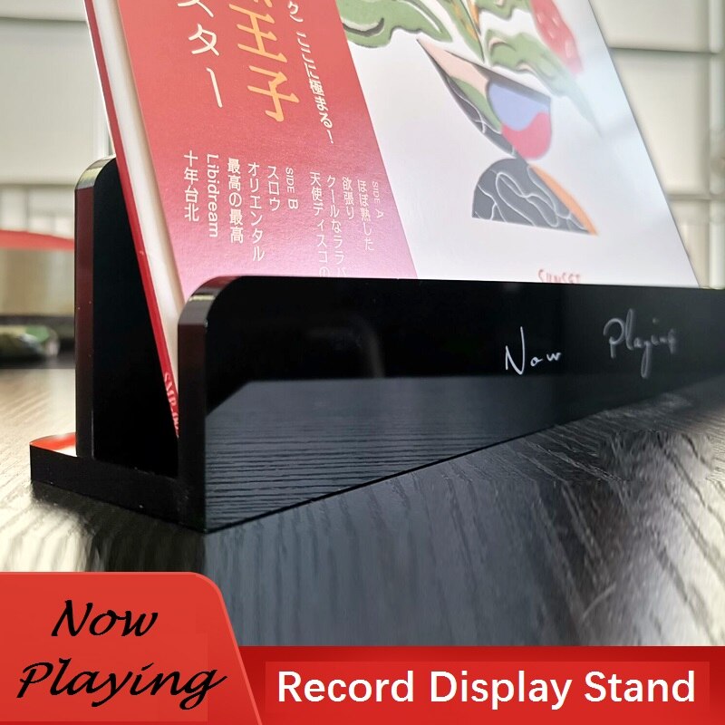 315cm Black Record Stand Vinyl Record Stand Acryli... – Grandado