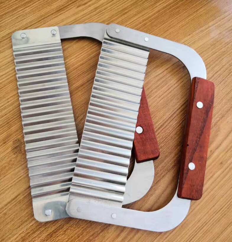 1pc Stainless Steel Potato Cut Corrugated Potato K... – Vicedeal