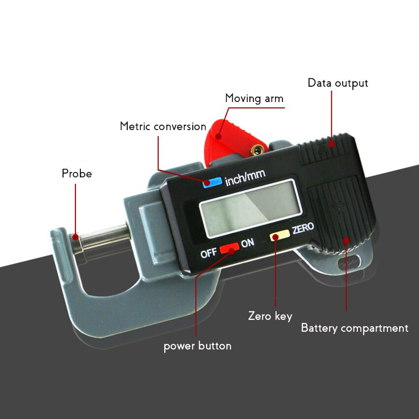 Precision Digital Lateral Thickness Gauge Measurin... – Grandado