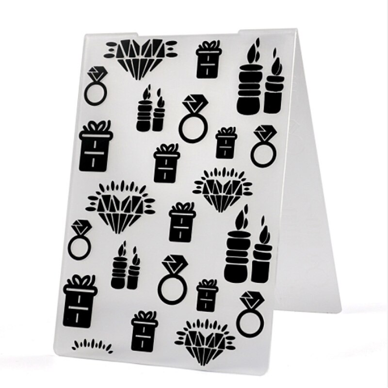 Happy Birthday Embossing Folders Plastic Template ... – Vicedeal