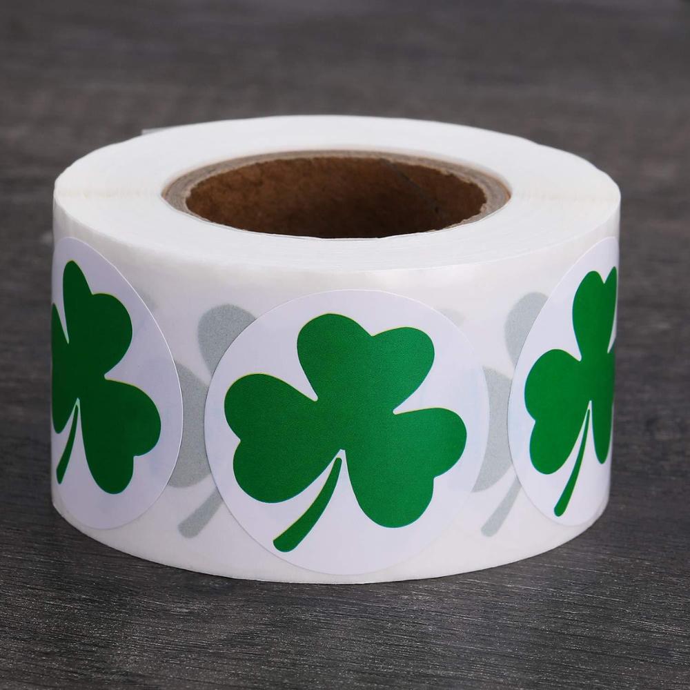 1 inch Clover Stickers Tags Saint Patrick's Day Sh... – Grandado