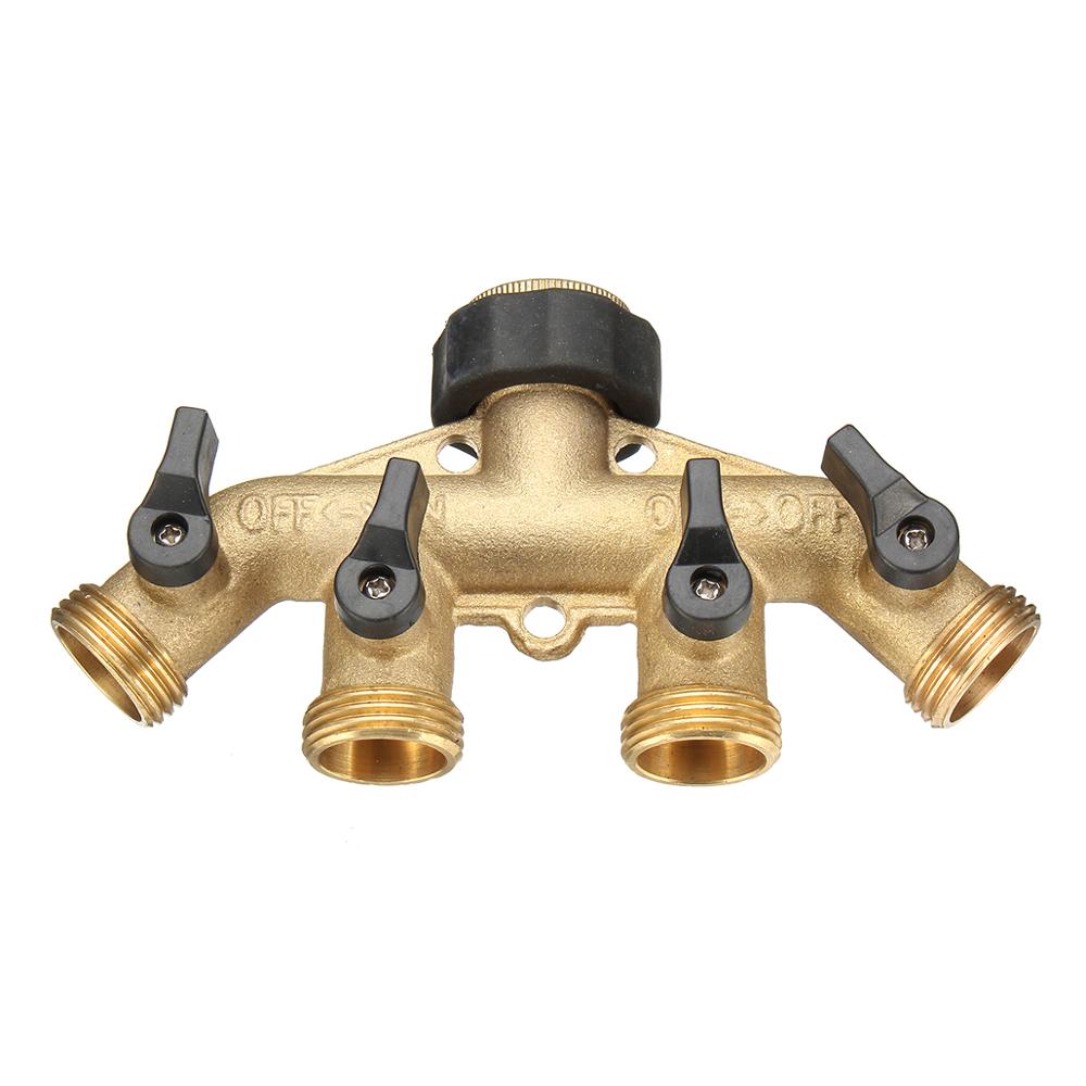 3/4'' NTP Tap Connector 4 Way Brass Garden... – Vicedeal