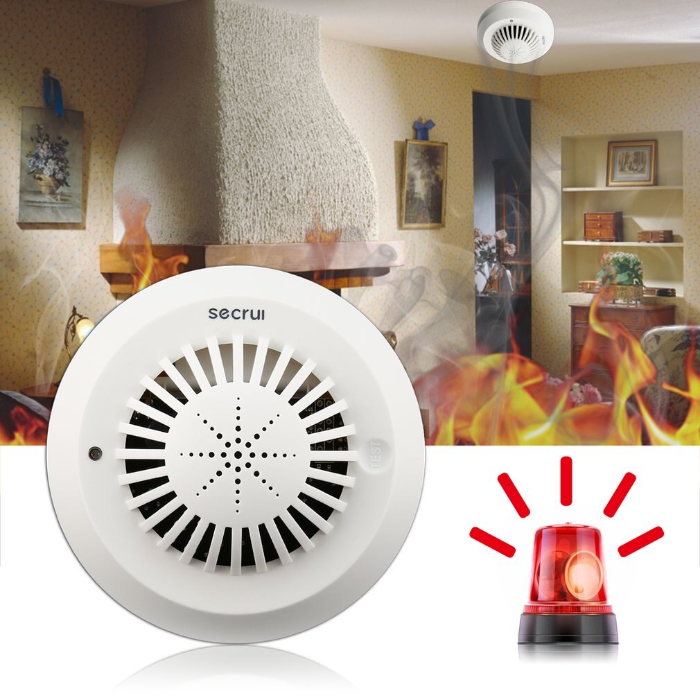 Photolectric Smoke Detector Alarm Lon Sensor Wirel... – Grandado