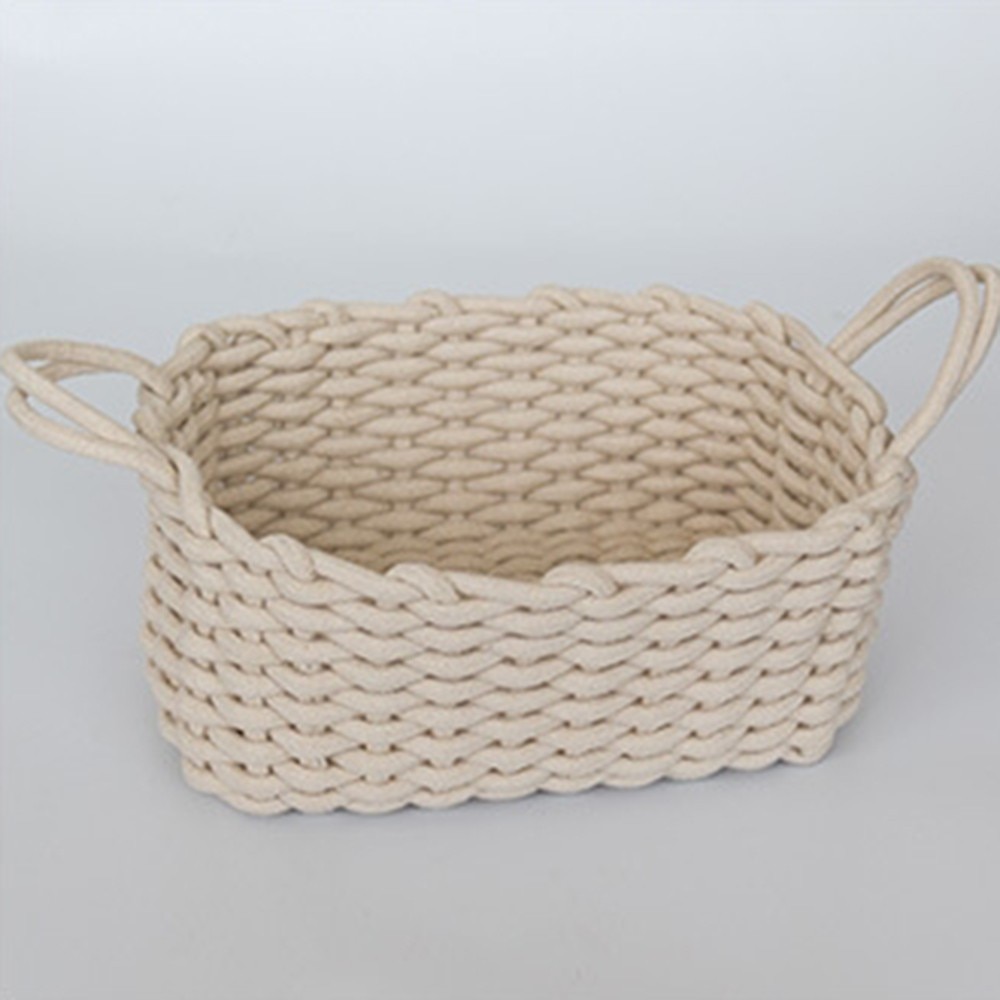 Handmade Cotton Rope Storage Basket Nordic Style D... – Grandado